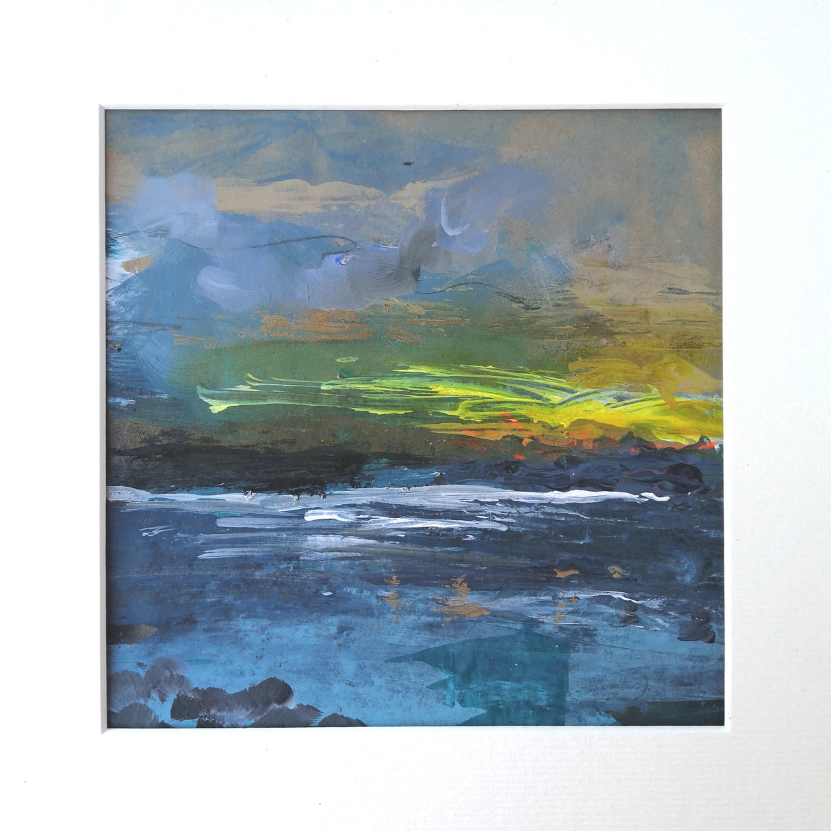 Mini landscape, 'Light Over' 22cm x 22cm – Tipperleyhill