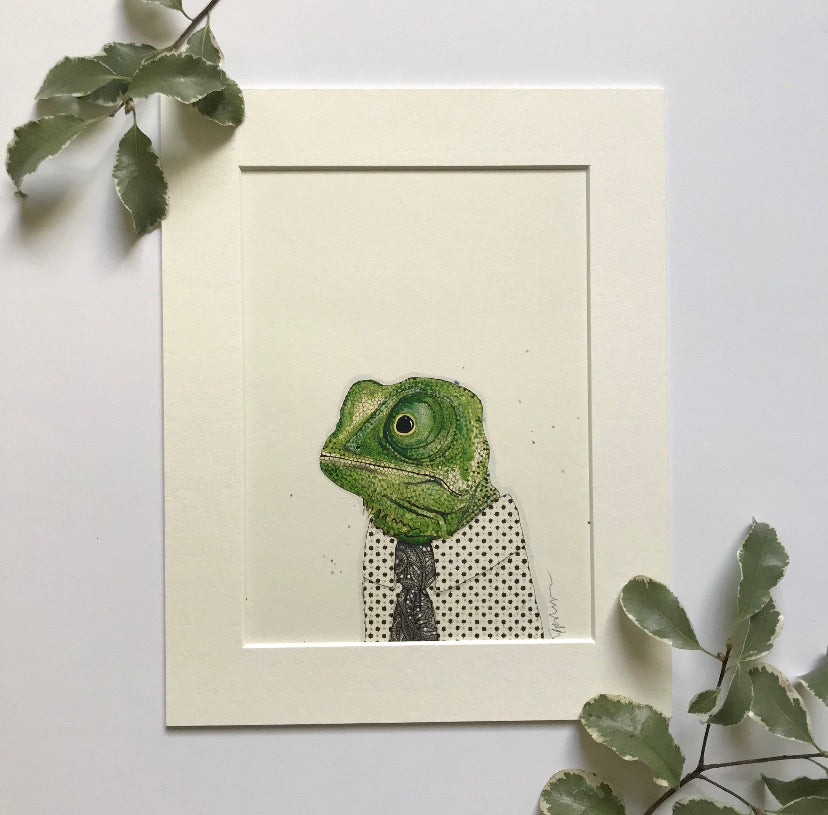 Animal art, Gareth the chameleon – Tipperleyhill